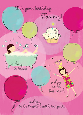 Birthday Relaxation Happy Birthday Card | Cardstore