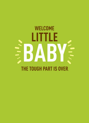 Welcome Little Baby Baby Congratulations Card | Cardstore