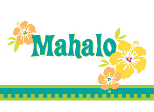 Mahalo Birthday Note Card | Cardstore
