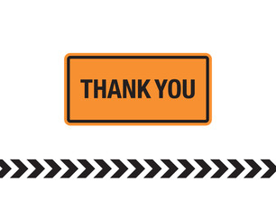 Construction Sign Thank You Happy Birthday Note Card | Cardstore