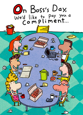Funny Group Boss's Day Boss' Day Card | Cardstore