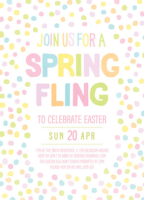 Spring Fling Invitation Easter Invitation | Cardstore
