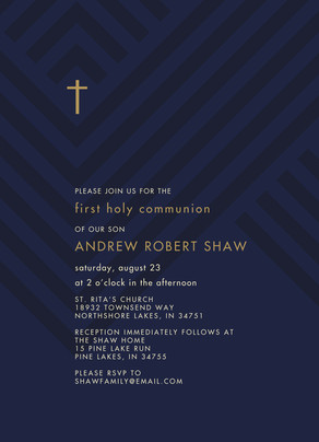 CYO Cross Invitation Christening Invitation | Cardstore